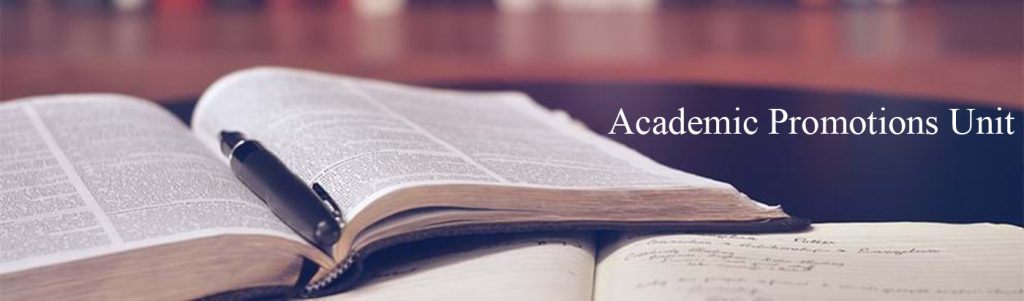 Academic Promotions Unit - College of Science